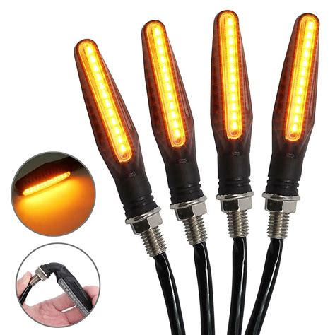 4x Universal 12LED Motorcycle Motorbike Turn Signal Indicators Light