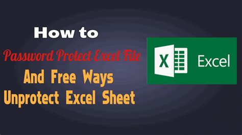 how to password protect excel file and 4 free ways unprotect excel sheet [2023] whatvwant