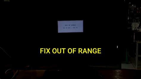 Mengatasi Blank Layar Monitor Out Of Range Youtube