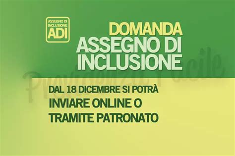Come Presentare Domanda ADI Online Link Diretto