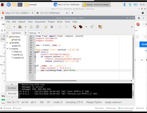 python running flask and postman on raspberry pi stack overflow