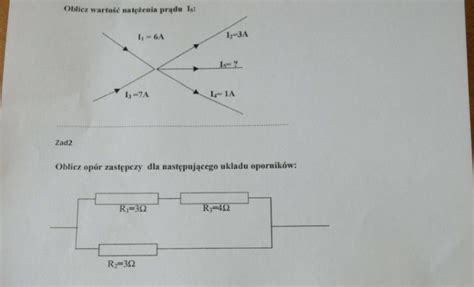 1 Oblicz wartość natężenia prądu I5 2 Oblicz opór zastępczy dla