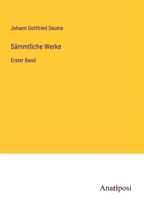 Sämmtliche Werke Johann Gottfried Seume Buch jpc