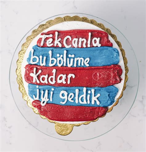 Bordo Mavi Aforizmalı Pasta Liva Shop