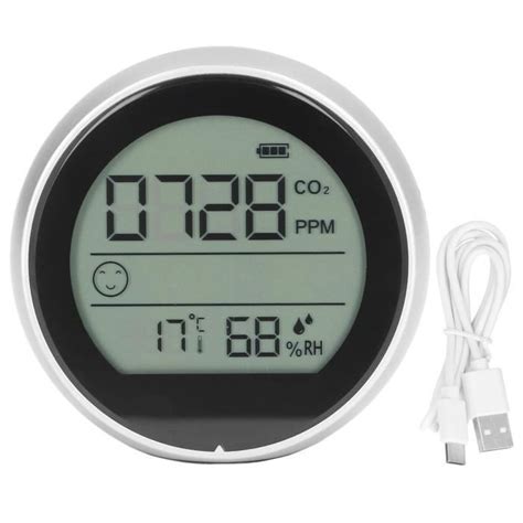 EJ life Testeur de qualité de l air Moniteur de CO2 Détecteur de