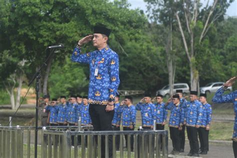 Pj Bupati Muaro Jambi Bachyuni Deliansyah Jadi Upacara Irup Hari