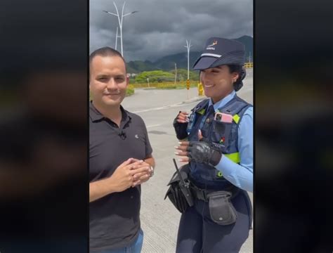 Policía de tránsito causa sensación en TikTok por sus videos