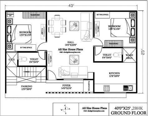 X House Plan Bhk House Plans At Sqft Bhk House Plan