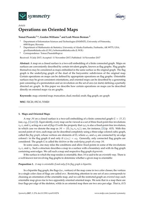 pdf operations on oriented maps