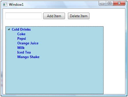 Treeview In Wpf