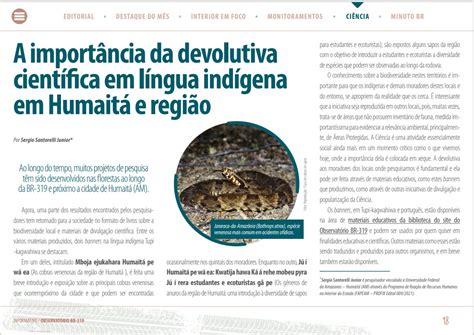 Informativo Obr N Fevereiro V Ppbio Inpa Gov Br Inicio
