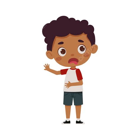 Un Personaje Escolar De Dibujos Animados Que Muestra Disgusto A Un Ni O