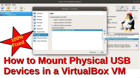 how to enable usb in virtualbox in ubuntu mount physical usb device in virtualbox vm youtube