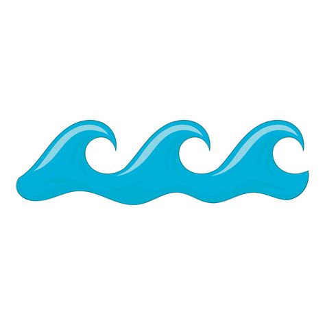 Icono De Ola De Mar Estilo De Dibujos Animados Png Ola Icono The Best