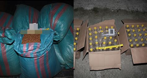 Nowy Sącz Policjanci zabezpieczyli tytoń alkohol i papierosy bez