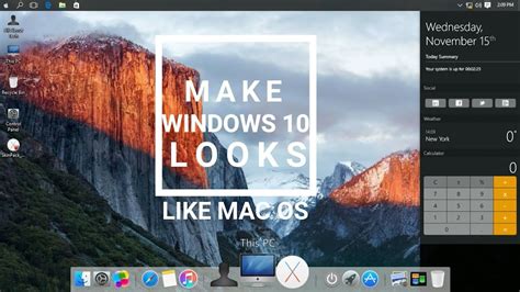 Make Windows 10 Looks Like Mac Os YouTube