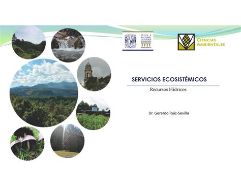Servicios Ecosistemicos de México y como influye SERVICIOS