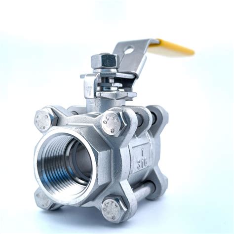 1 Stainless Steel 316 1000PSI 3 PC Full Port Ball Valve Blow Out