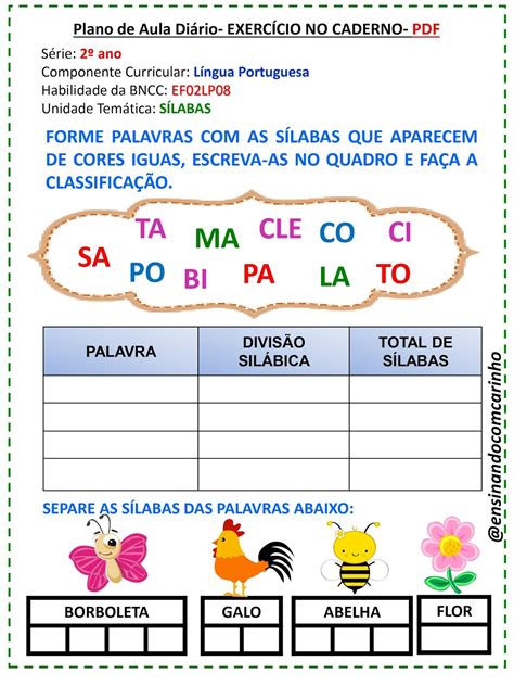 A Arte De Educar Atividades Ano De Acordo A Bncc