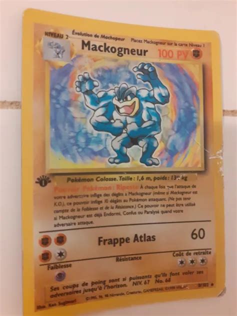 Carte Pok Mon Mackogneur Dition Set De Base Ed Holo Eur