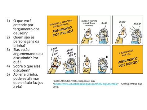 Plano de aula 8º ano Reconhecendo os diferentes tipos de argumentos