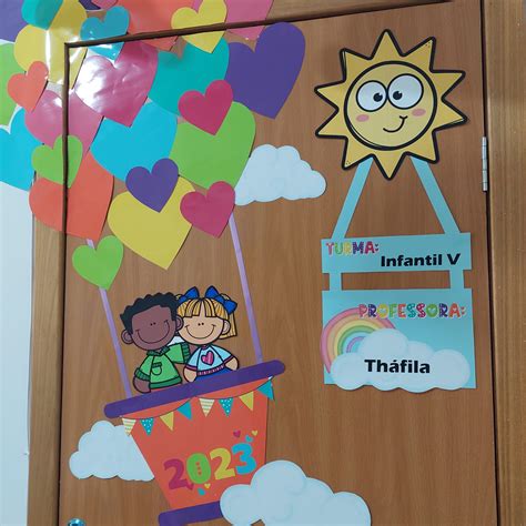 Painel De Porta Tema Voando Alto Prof Amor Professora E