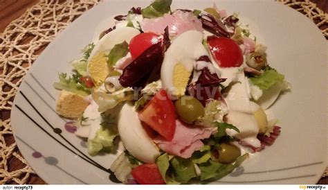 Salát se šunkou a vejci recept TopRecepty cz