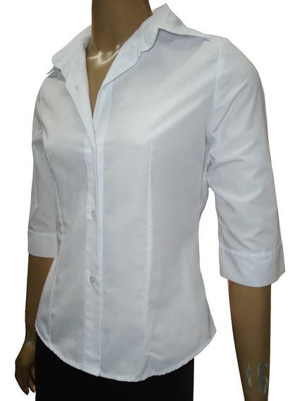 Venta Blusa Blanca Entallada En Stock