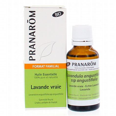 PRANAROM Huile Essentielle Lavande Vraie Bio Flacon 30ml Pharmacie