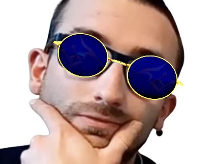 Sticker De Zinzolin Sur Mickey Lunettes Bleues Bg