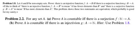 solved problem 1 8 let a and b be non empty sets prove