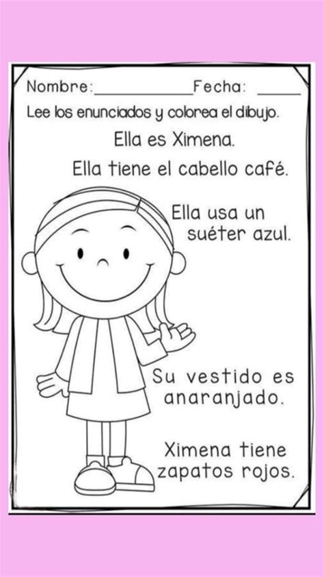 Lee y colorea en 2022 Lectura de comprensión Actividades de lectura