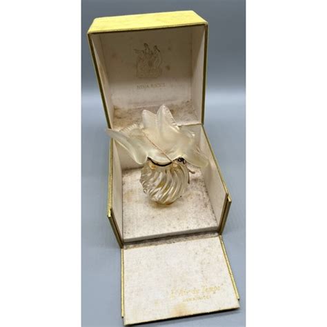 Vintage Lalique Two Turtle Doves Perfume Bottle With Original Box L
