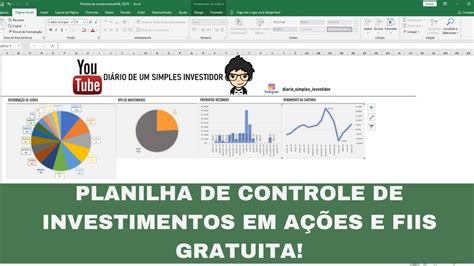 Planilha De Controle De Investimentos Em A Es E Fiis Gratuita Youtube