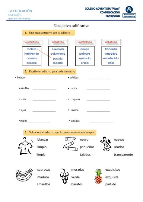 Worksheets Bullet Journal Tongue Ali Mother Adjective List