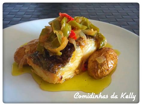 Comidinhas Da Kelly Bacalhau Assado Pimentos E Batatas A Murro