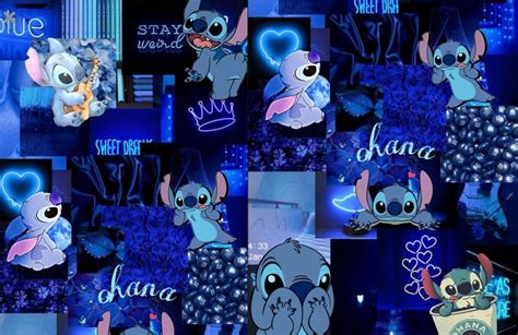 Stitchs Whimsical Adventures Wallpaper Ideas Stitch Collage Neon