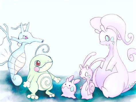 Goomy Goodra Kingdra Politoed And Sliggoo Pokemon Drawn By