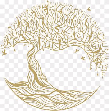 Silueta Del Arbol De La Vida Png PNGWing