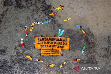 Aksi Tolak Tambak Udang Di Karimunjawa ANTARA News