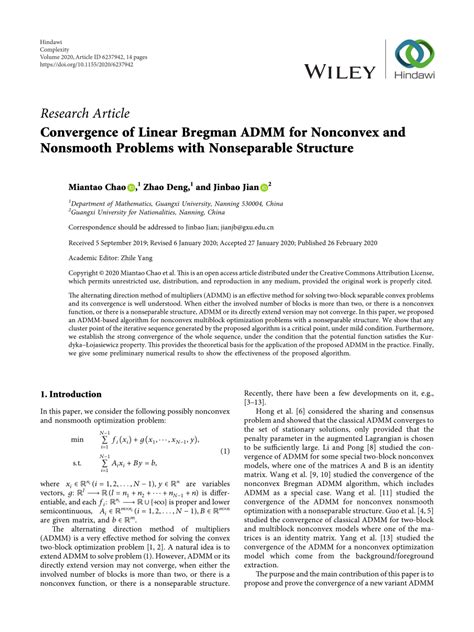 pdf convergence of linear bregman admm for nonconvex and nonsmooth problems with nonseparable