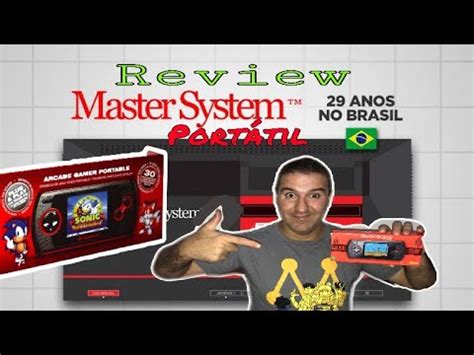 Master system portátil da tectoy Review e Unboxing YouTube