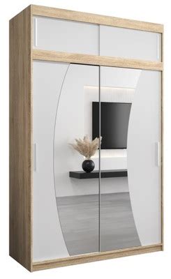 SZAFA PRZESUWNA Z LUSTREM 150 CM GARDEROBA 150 CM 12958109729