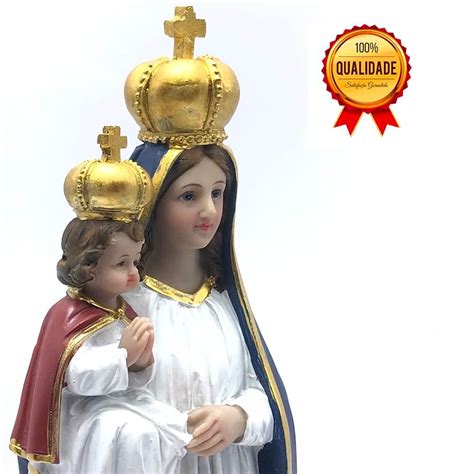 Imagem Nossa Senhora Do Bom Parto Resina 30 Cm