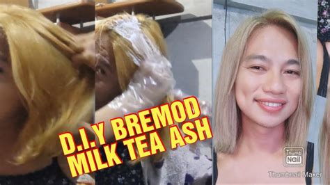 DIY HAIR COLOR MILK TEA ASH BY BREMOD BREMOD MILK TEA ASH COLOR AND