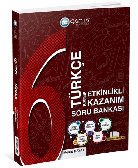 6 Sınıf Etkinlikli Türkçe Kazanım Soru Bankası Mesut Hayat Türkçe