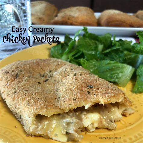 Easy Chicken Recipe Creamy Chicken Pockets