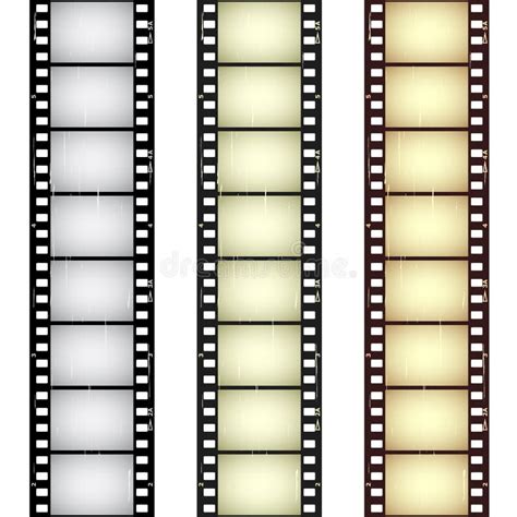Plantillas De Tiras De Cine Negativo Y Desnudo Tira De Película De