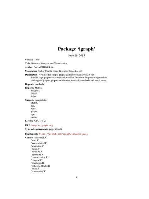 user manual igraph pdf vertex graph theory combinatorics