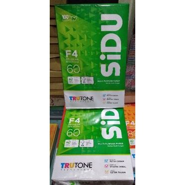 Jual Kertas Hvs Sidu F4 60 Gram Shopee Indonesia
